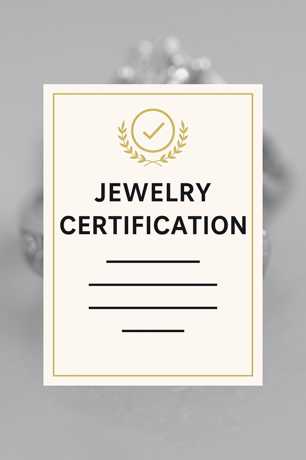 Jewelry Certification: 100% Authentic & Guaranteed Quality